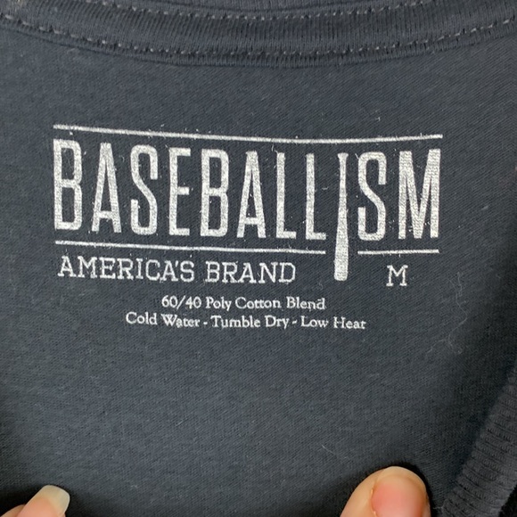 Baseballism | Shirts | Baseballism Black Short Sleeved Tee Shirt Size ...